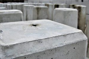 Pre-made concrete deck footings - ideal for residential additions.